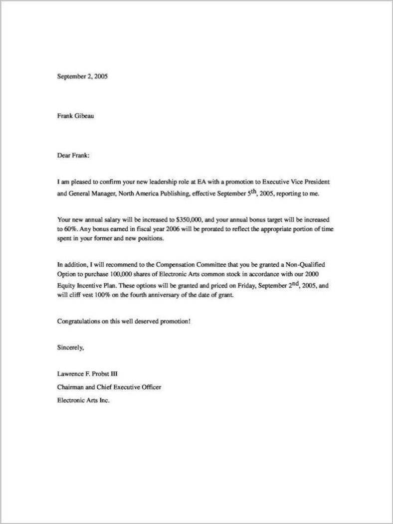 35+ Promotion Letter Templates - PDF, DOC | Free & Premium Templates