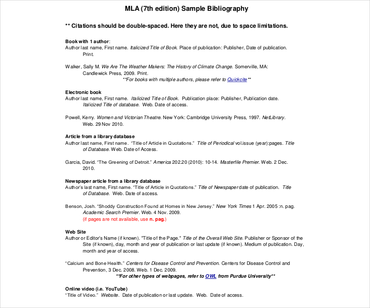 26+ Free Bibliography Templates - Free PDF, Doc Format Downloads