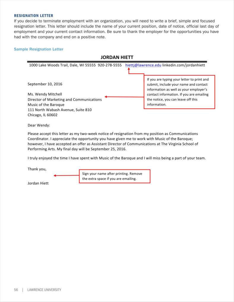 36+ Simple Resign Letter Templates - Word, PDF, Excel Format Download