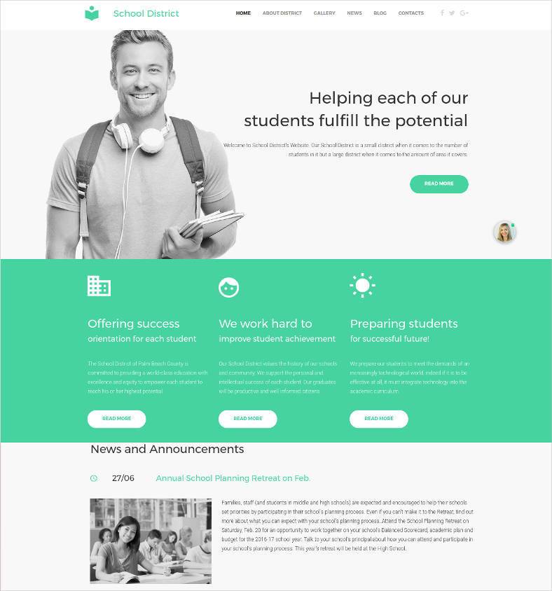 19 Best Student Website Templates Free Premium Themes