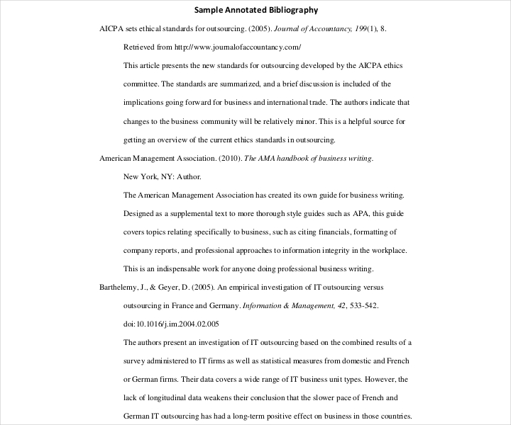 26+ Different Bibliography Format Templates - Free PDF, DOC Format Download