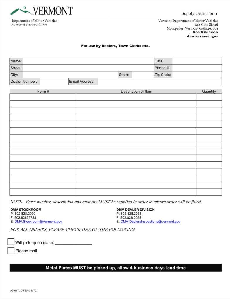 9+ Retail Order Form Templates No.+ Free Word, PDF, Excel Format Downloads