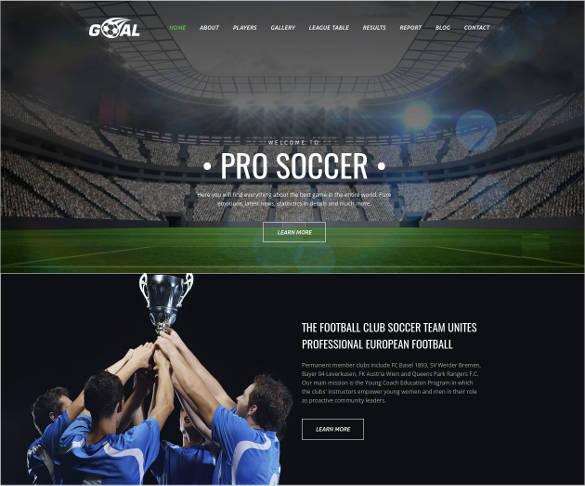 29+ Sports Website Themes & Templates