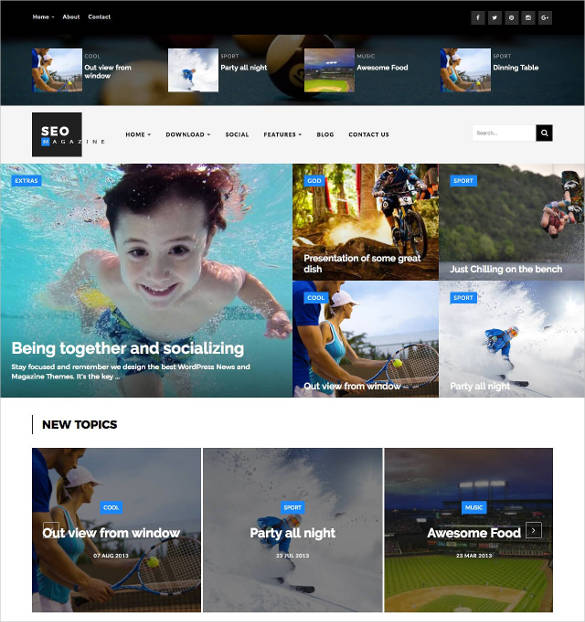 29+ Sports Website Themes & Templates