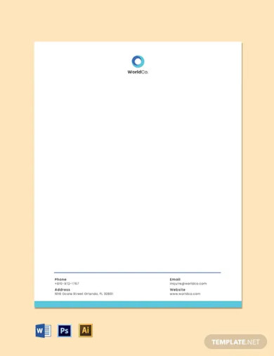 9+ Email Letterhead Templates Free PDF Format Download