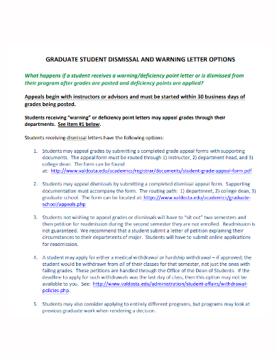 12+ Student Warning Letter Templates Free Word, PDF Format Download