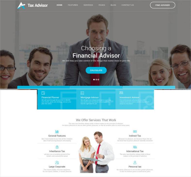 17 Best Financial Advisor Website Templates
