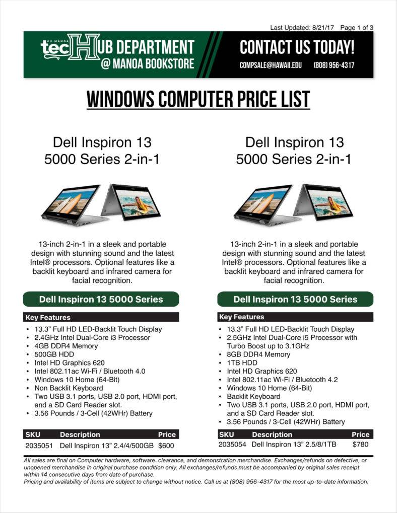 38+ Sample Price List Templates - Free DOC, PDF, Excel Format Download