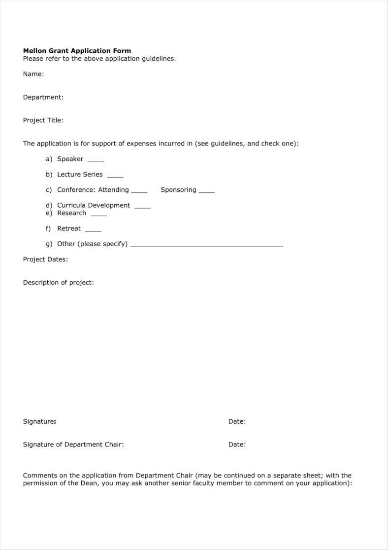 9+ Funding Application Form Templates - Free PDF, DOC Format Download
