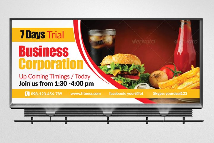 15+ Restaurant Billboard Templates - Editable PSD, AI Format Downloads