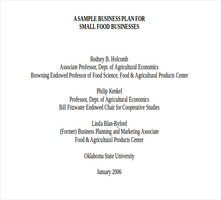 19+ Restaurant Business Plan Templates -Word, PDF