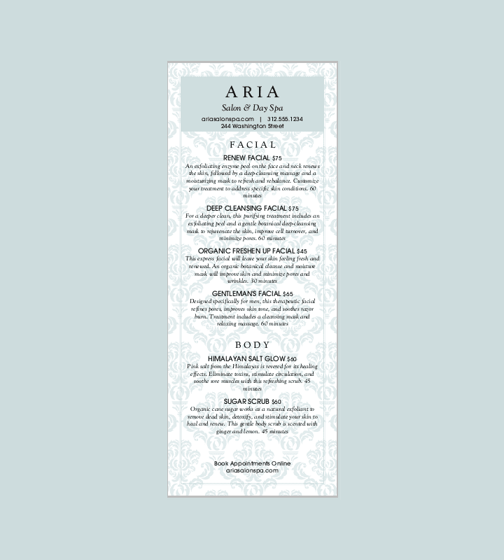 Eye-Catching Salon Menu - 20+ Free Templates in PSD, AI