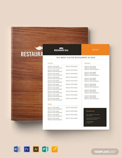 Elegant Fine Dining Restaurant Menu Designs - 20+ Free Templates in PSD ...