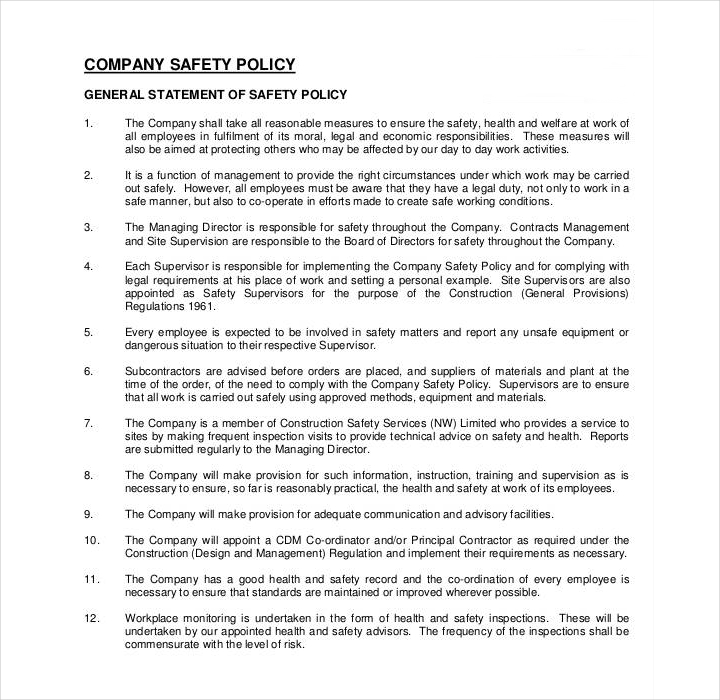 34+ Policy Template Samples-Free PDF, Word Format Download | Chad Wilken's