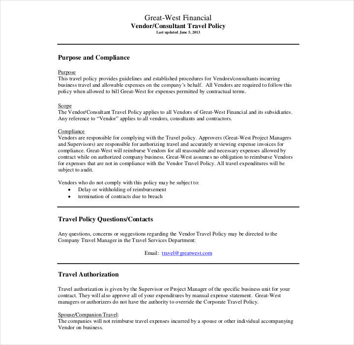 27+ Policy Templates in Word and PDF