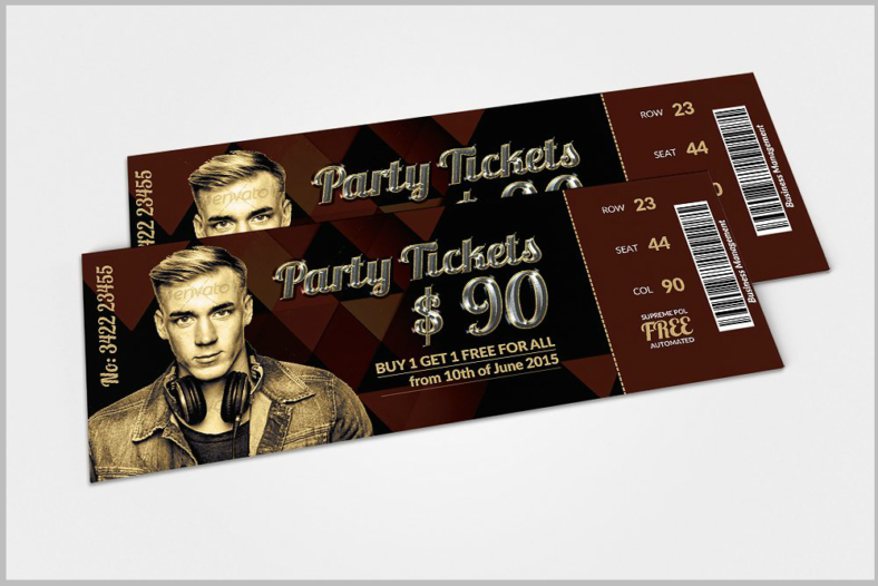 12 Concert Ticket Templates