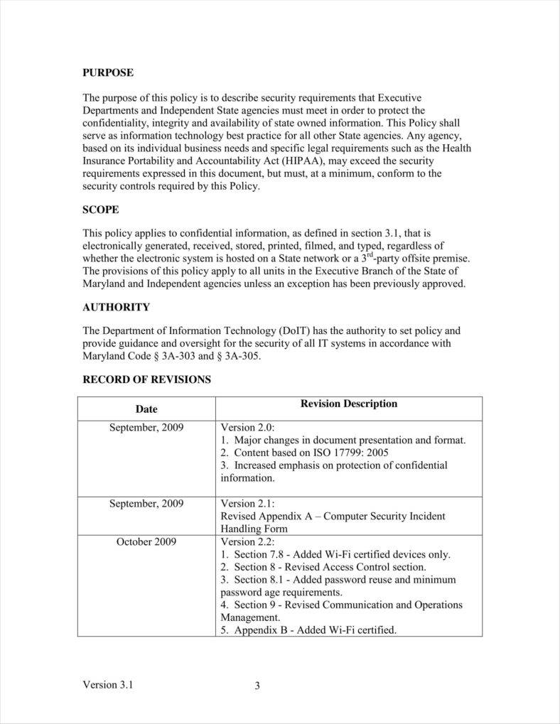 18+ IT Policy Templates - PDF, DOC Format Download
