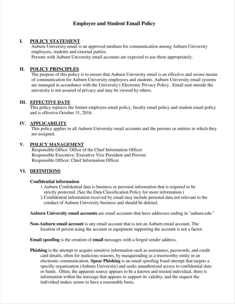 18+ IT Policy Templates - PDF, DOC Format Download