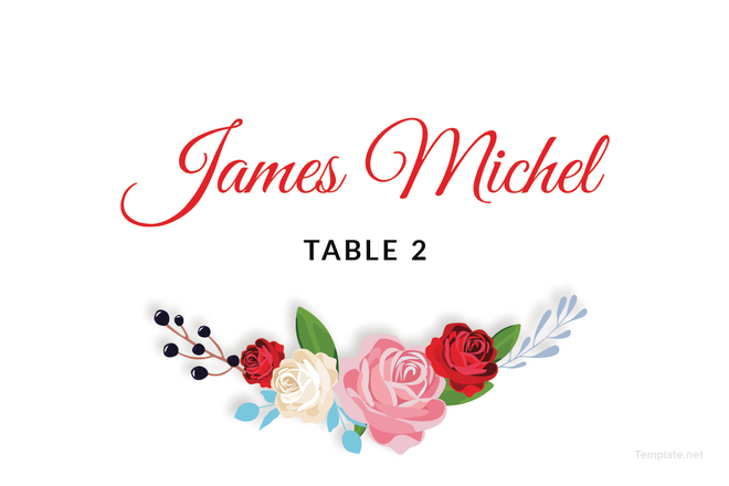 38 Wedding Place Card Templates