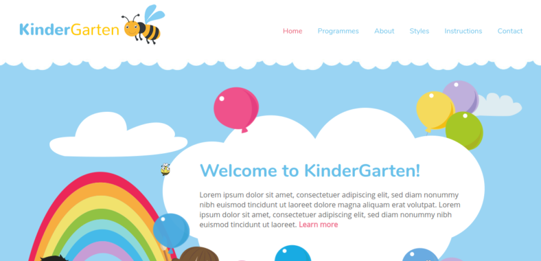 13+ Fun Kindergarten Website Templates