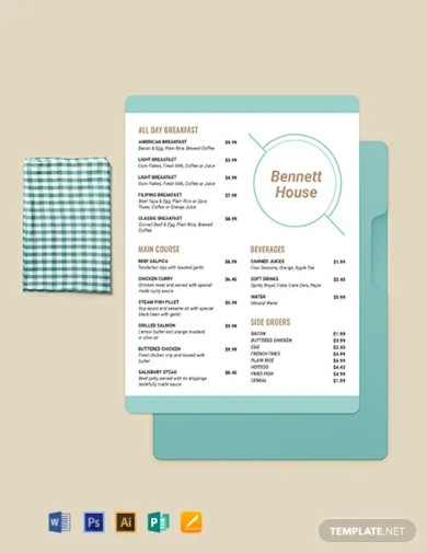 Cool Hotel Menu Designs - 10+ Free Templates