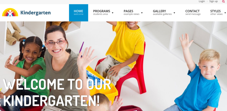 13+ Fun Kindergarten Website Templates