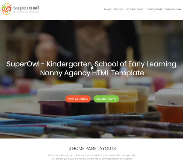 13+ Fun Kindergarten Website Templates