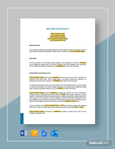 16+ Leave Policy Templates - Free PDF, Word Format Download