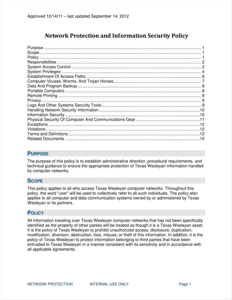 18+ IT Policy Templates - PDF, DOC Format Download