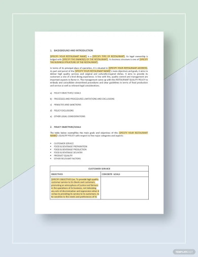 62+ Policy Template Samples - Free PDF, Word Format Download