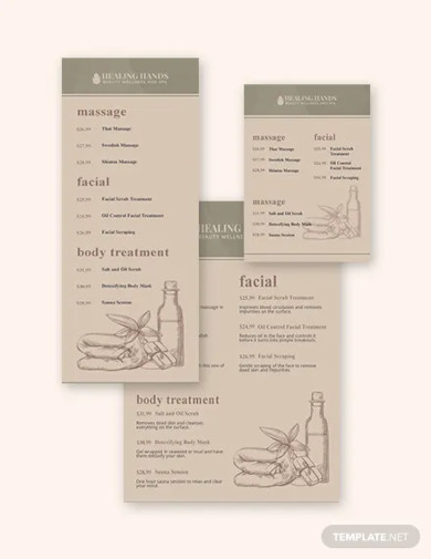 Eye-Catching Salon Menu - 20+ Free Templates in PSD, AI