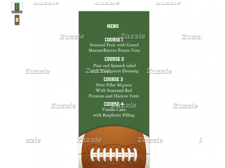 Menus For Football Viewing Parties 6 Free Templates