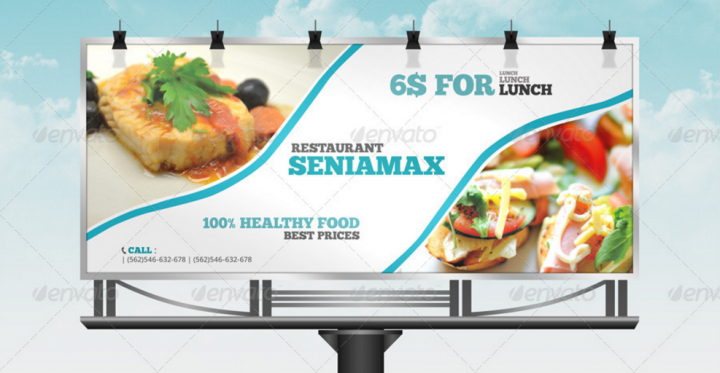 15+ Restaurant Billboard Templates - Editable PSD, AI Format Downloads