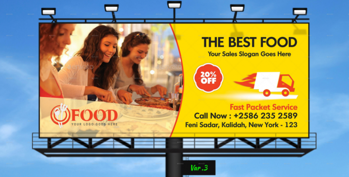 15+ Restaurant Billboard Templates - Editable PSD, AI Format Downloads