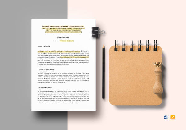 37+ Policy Templates in PDF