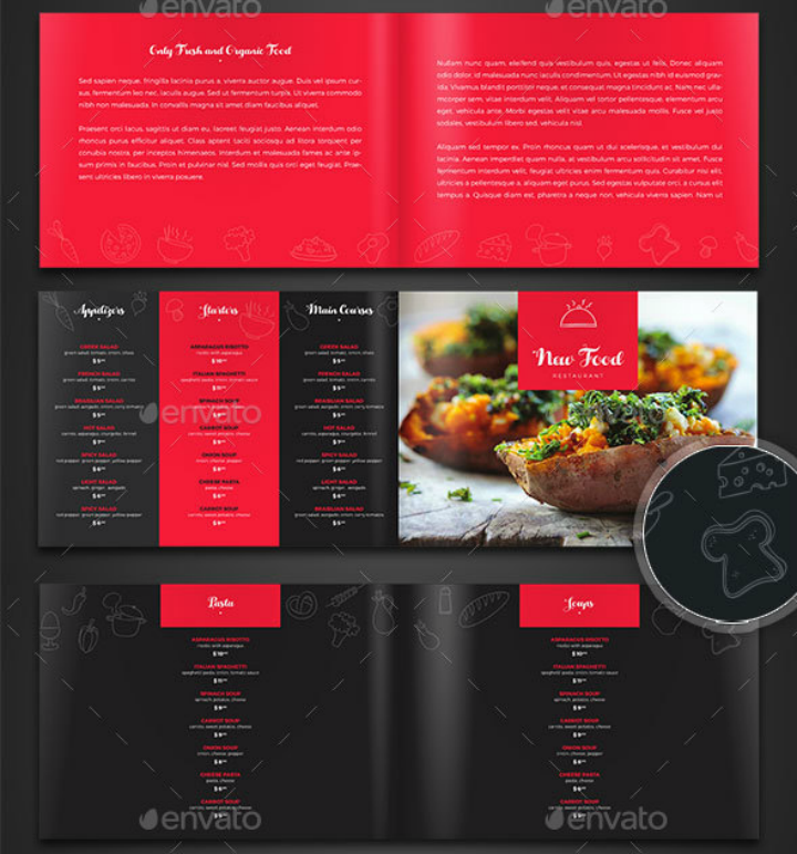 InDesign Menu 25 Free Templates In PSD AI InDesign PDF Word