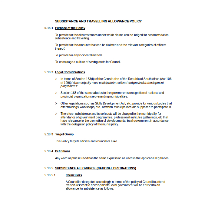 27+ Policy Templates in Word and PDF