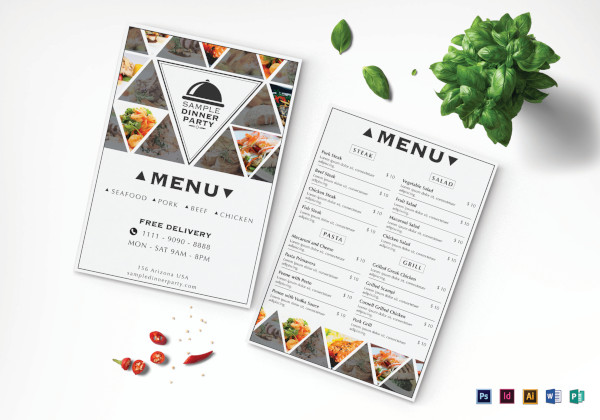 Elegant Dinner Menu Designs - 34+ Free Templates in PSD, AI, Vector EPS ...