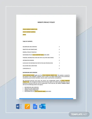 62+ Policy Template Samples - Free PDF, Word Format Download