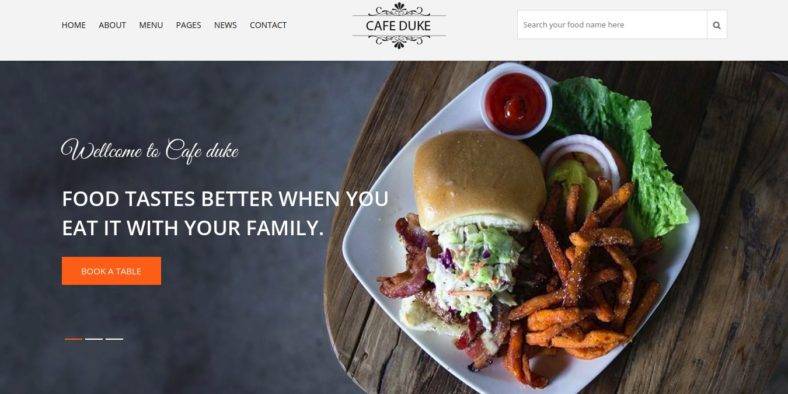 13+ Beautiful Cafe Website Themes and Templates
