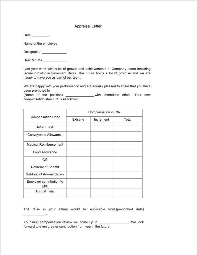 20+ Appraisal Letter Templates - Free Doc, PDF Format Download