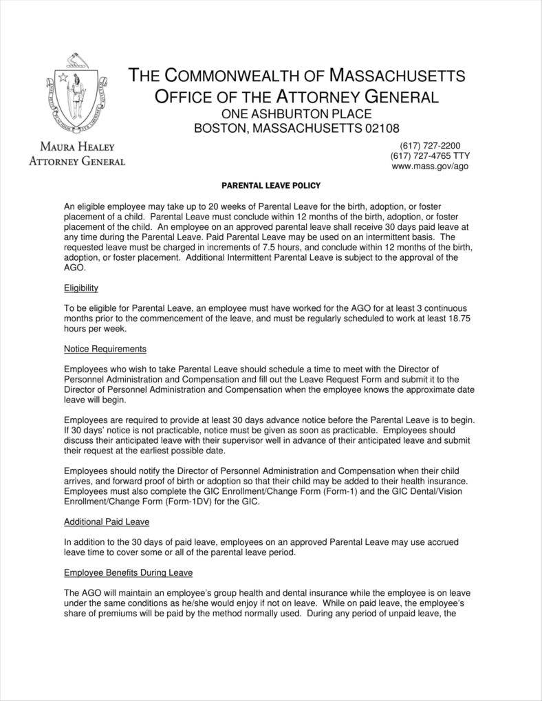 16+ Leave Policy Templates - Free PDF, Word Format Download
