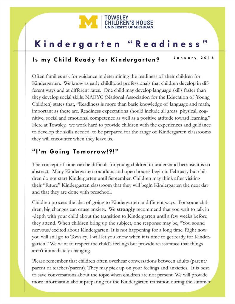 12+ Kindergarten Newsletter Templates Free Samples, Examples Formats ...