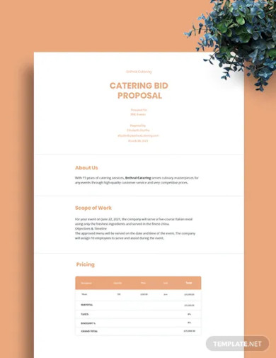 20+ How to Write a Catering Proposal - Free Word, PDF Format Download