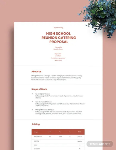 20+ How to Write a Catering Proposal - Free Word, PDF Format Download
