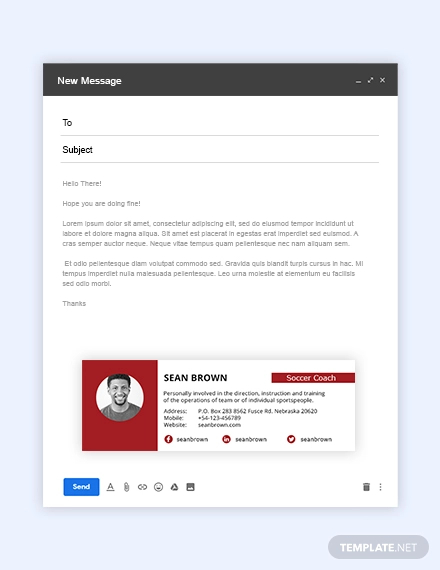 14+ Sports Email Signature Templates - Editable PSD, AI, InDesign ...