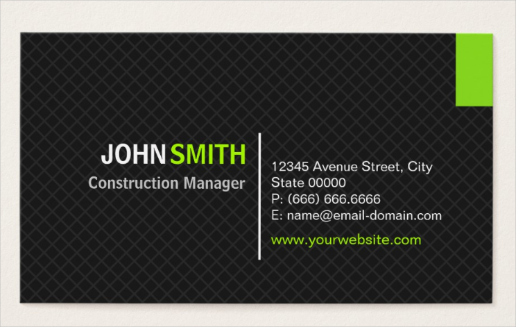 22+ Manager Business Card Templates - Ms Word, PSD, AI