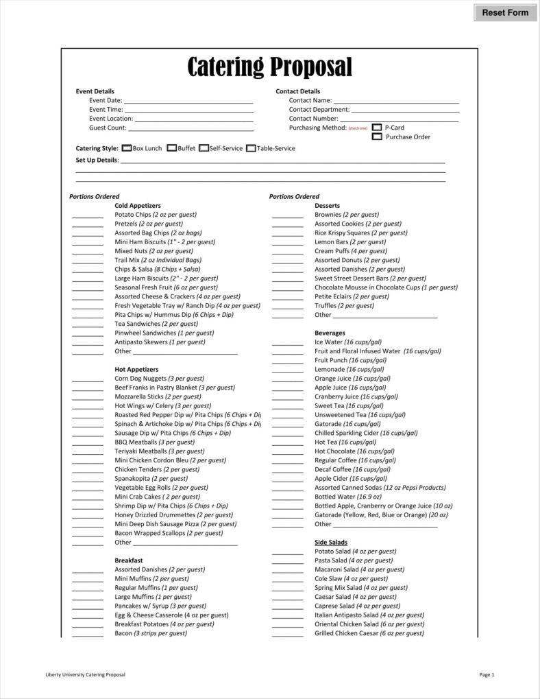20 How To Write A Catering Proposal Free Word PDF Format Download