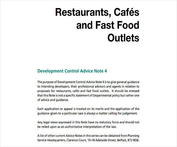 26+ Restaurant Proposal Templates - Free PDF, DOC Format Download