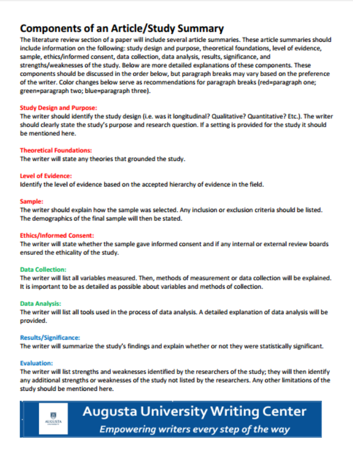 19 Article Summary Templates PDF DOC